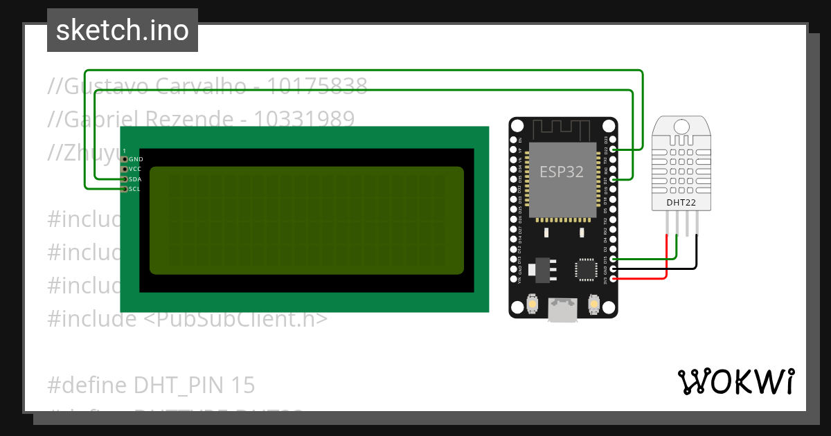 Queimadas - No Fire - Wokwi ESP32, STM32, Arduino Simulator