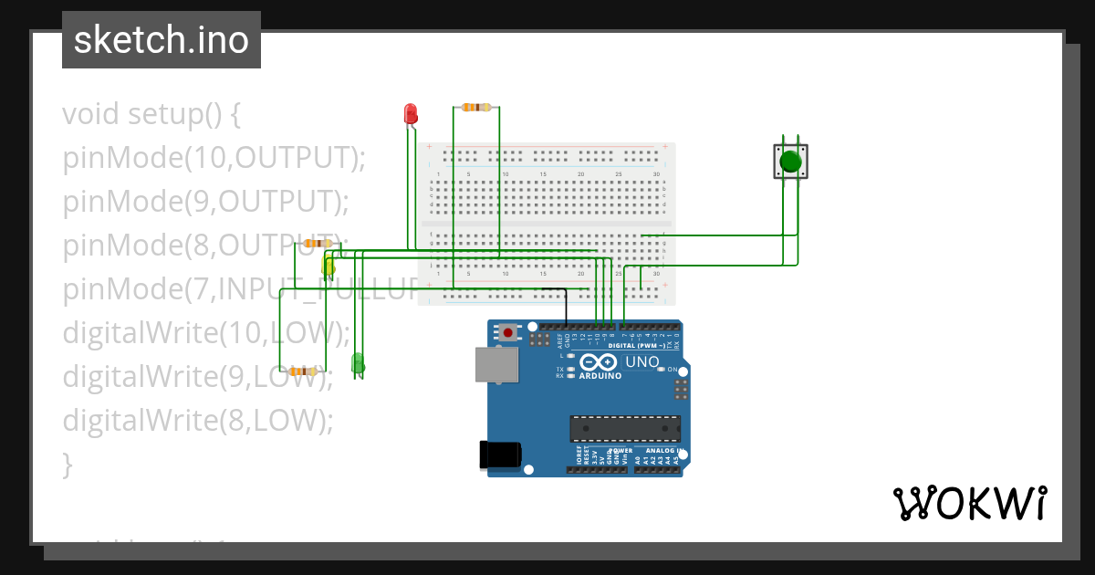 Semáforo Wokwi Esp32 Stm32 Arduino Simulator 