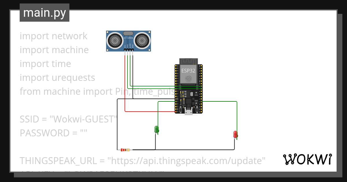 PRACTICA 2 UNIDAD 5 - Wokwi ESP32, STM32, Arduino Simulator