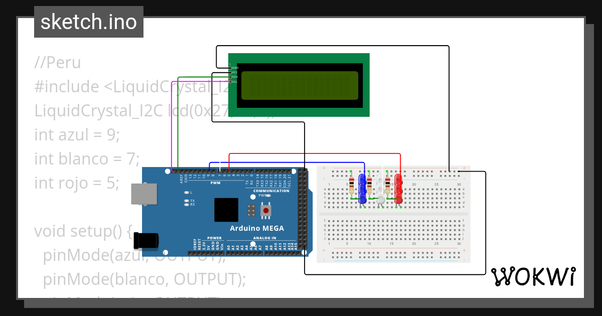 CHOY ARDUINO EXAMEN - Wokwi ESP32, STM32, Arduino Simulator