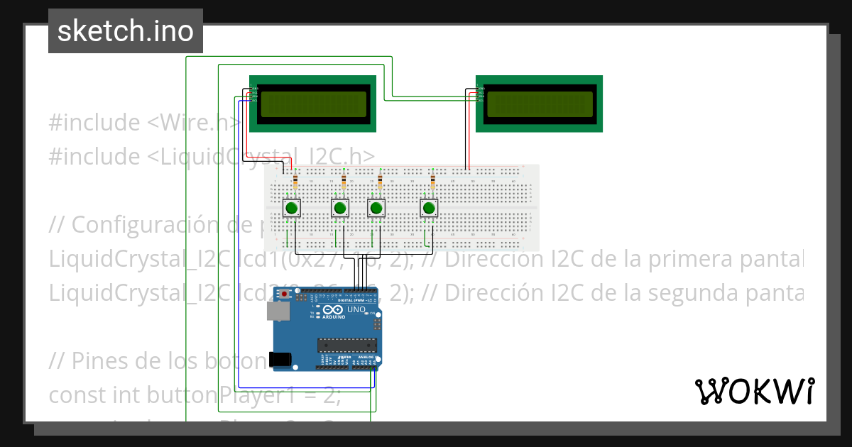 reloj de ajedrez - Wokwi ESP32, STM32, Arduino Simulator