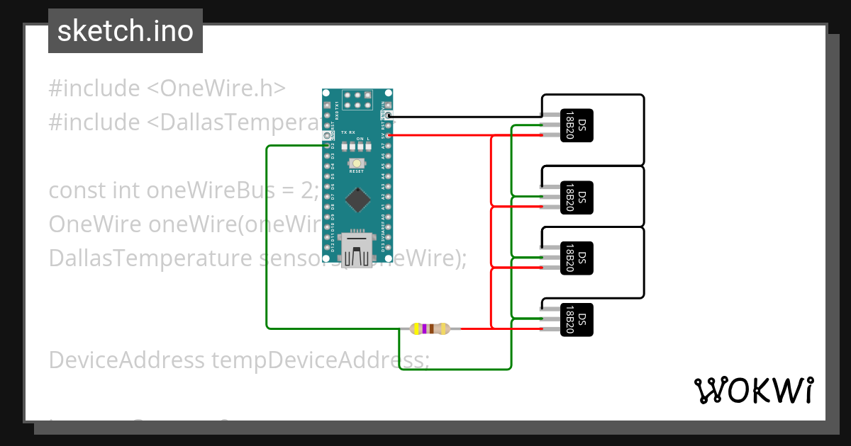 ds18b20 - Wokwi ESP32, STM32, Arduino Simulator