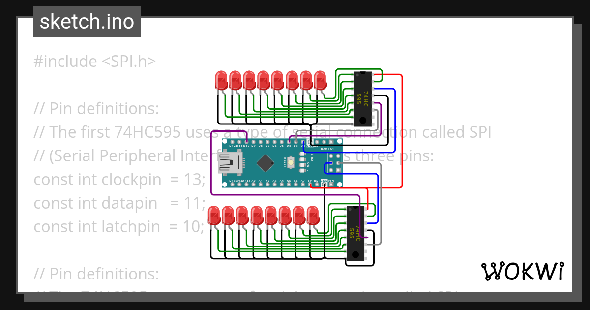 SPI_vs_Shiftout_Comparison_V1 - Wokwi ESP32, STM32, Arduino Simulator