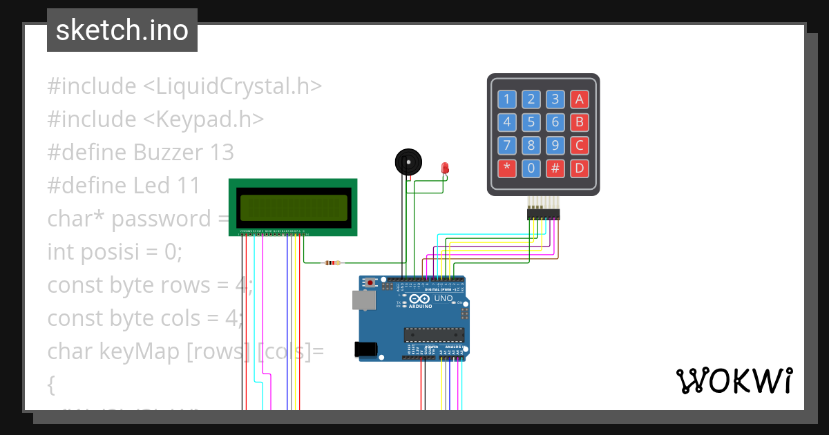 keypad - Wokwi ESP32, STM32, Arduino Simulator