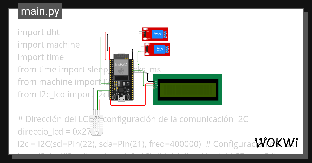 PANTALLA LCD-Eric Osuna - Wokwi ESP32, STM32, Arduino Simulator