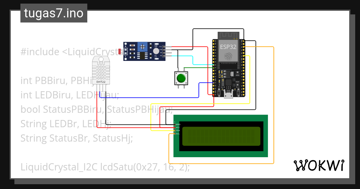 tugas8 - Wokwi ESP32, STM32, Arduino Simulator