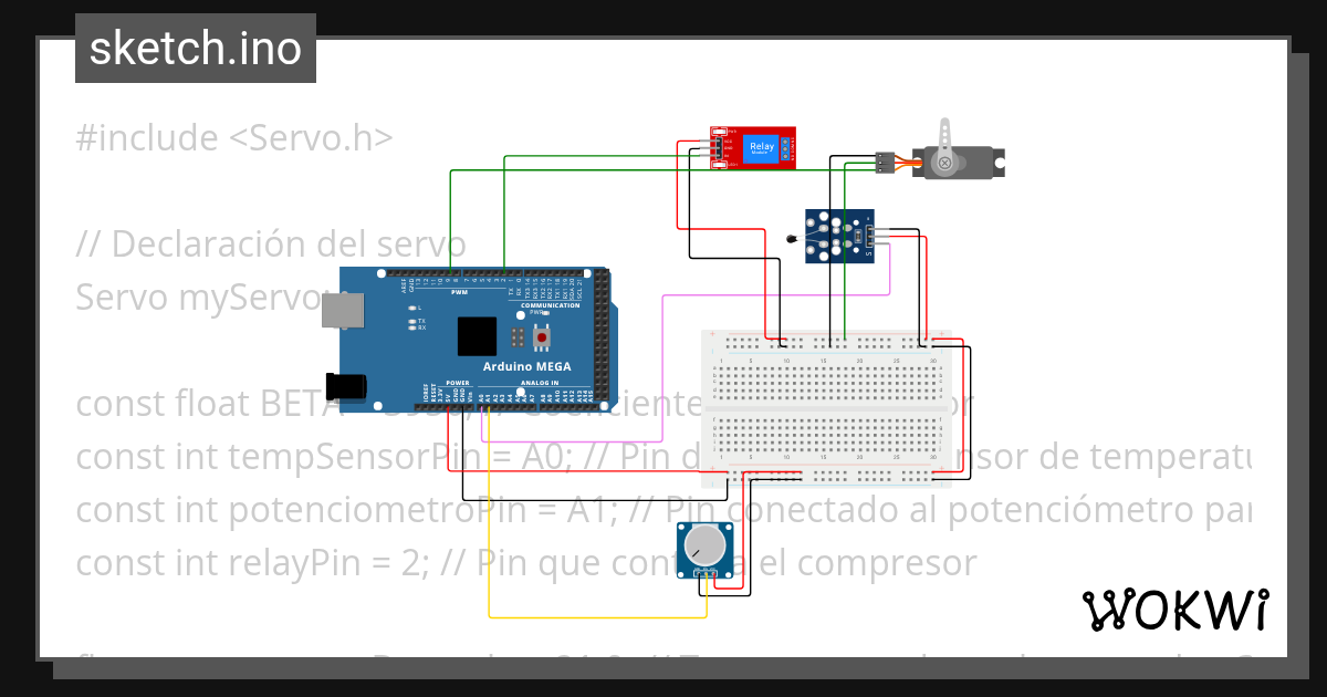 Aire Acondicionado - Wokwi ESP32, STM32, Arduino Simulator