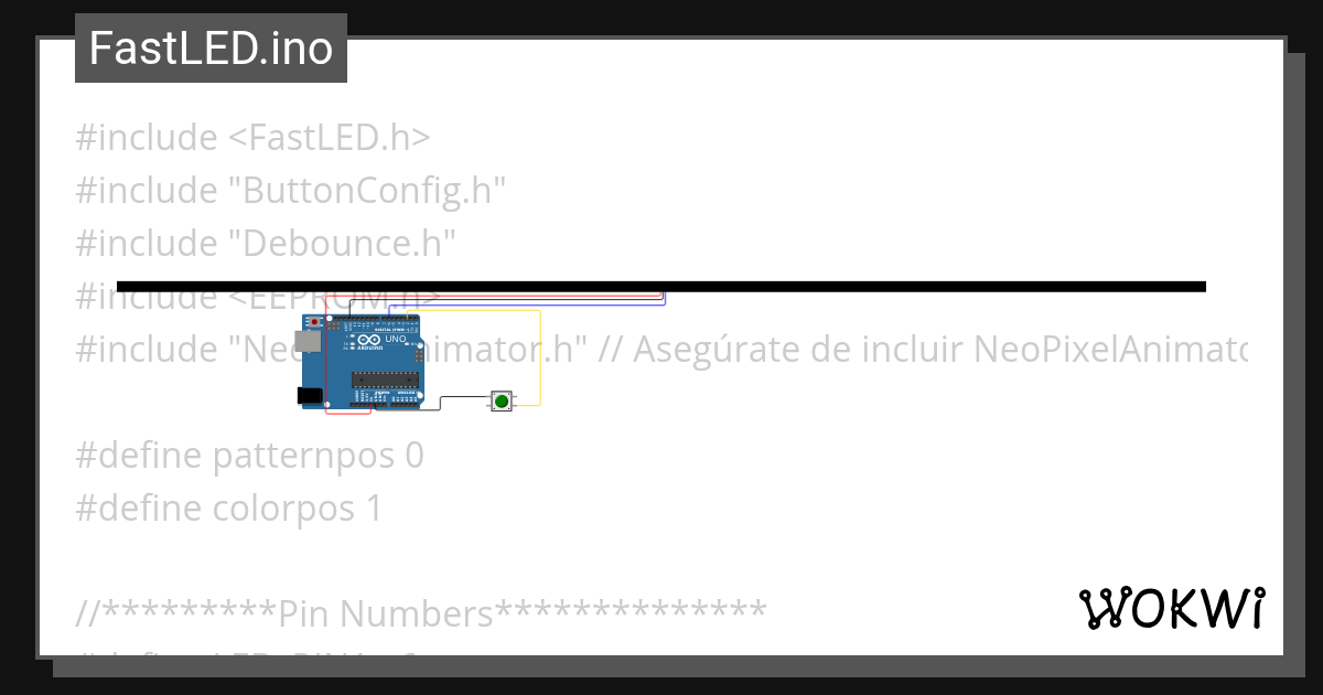 FastLED.ino Copy - Wokwi ESP32, STM32, Arduino Simulator