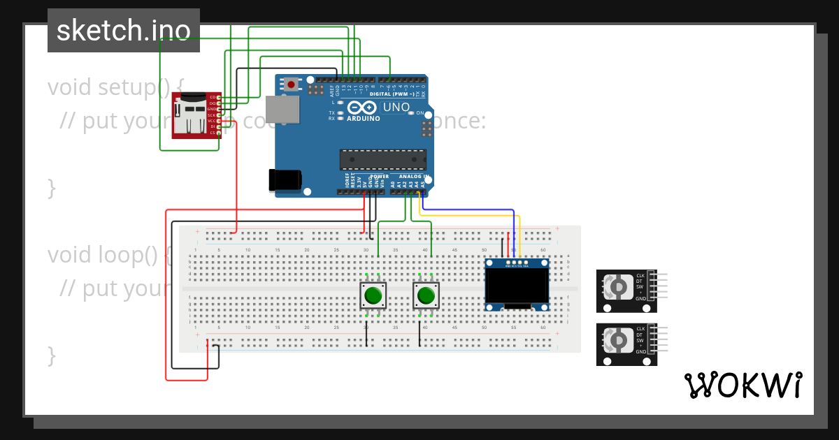 encoder board - Wokwi ESP32, STM32, Arduino Simulator
