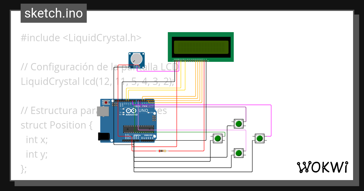 Juego de Culebra - Wokwi ESP32, STM32, Arduino Simulator