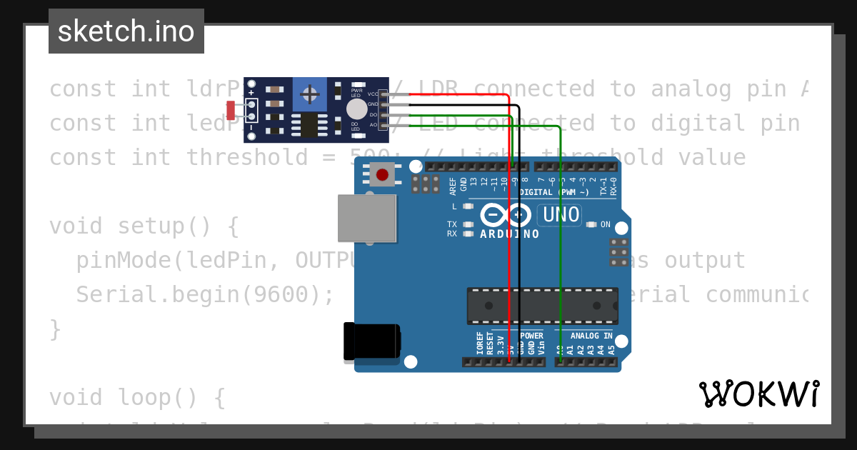 Ldr Wokwi Esp32 Stm32 Arduino Simulator 7241