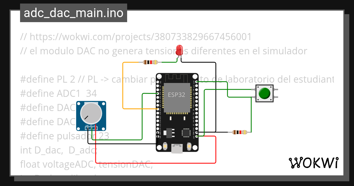 Potenciómetro modificado con pulsador - Wokwi ESP32, STM32, Arduino Simulator
