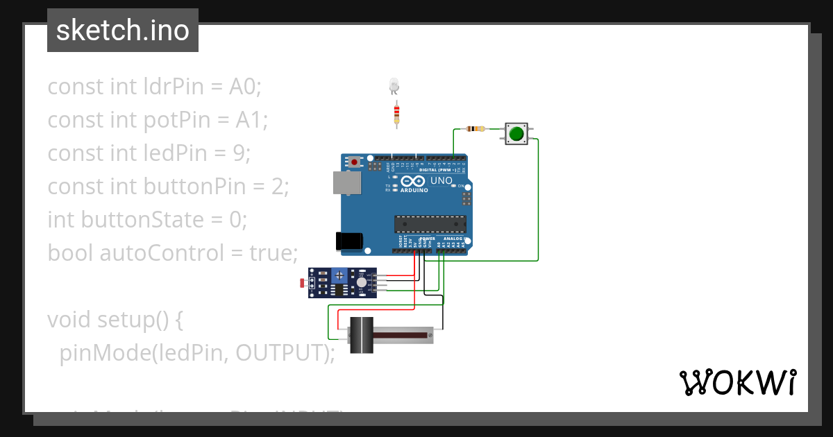 1 Iluminação Automatizada Wokwi Esp32 Stm32 Arduino Simulator 1230