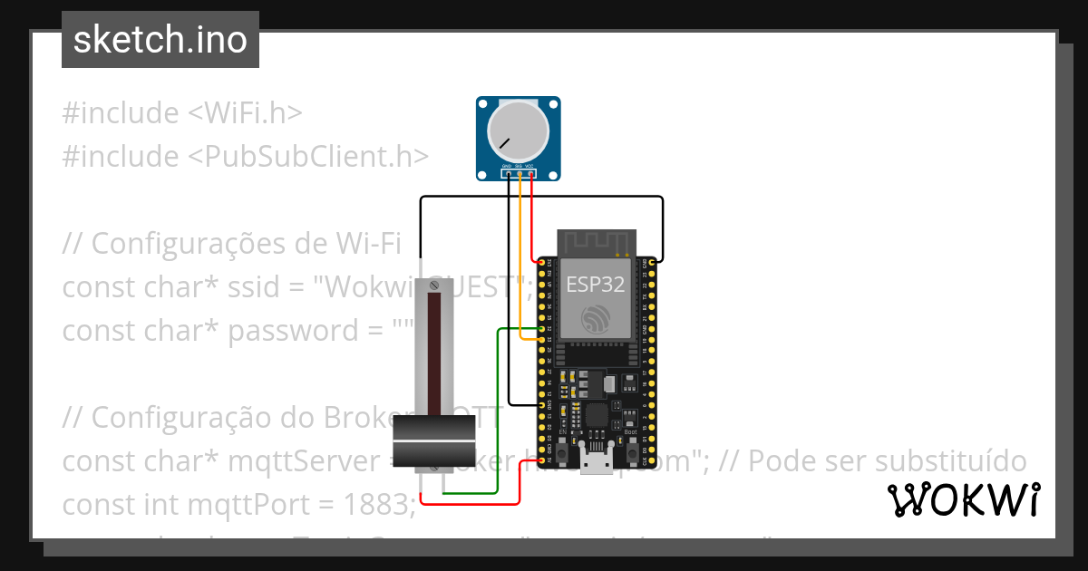 Dispositivo 1 - Sensor de Energia - Wokwi ESP32, STM32, Arduino Simulator