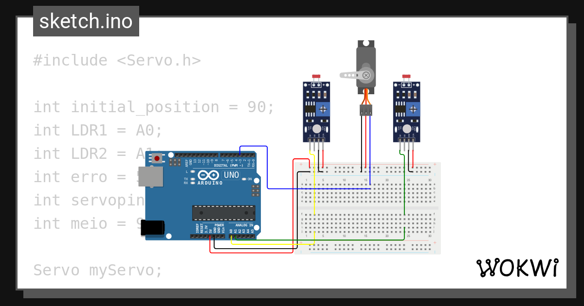 Global Solution Sistema De Rastreio Solar Wokwi Esp32 Stm32 Arduino Simulator 