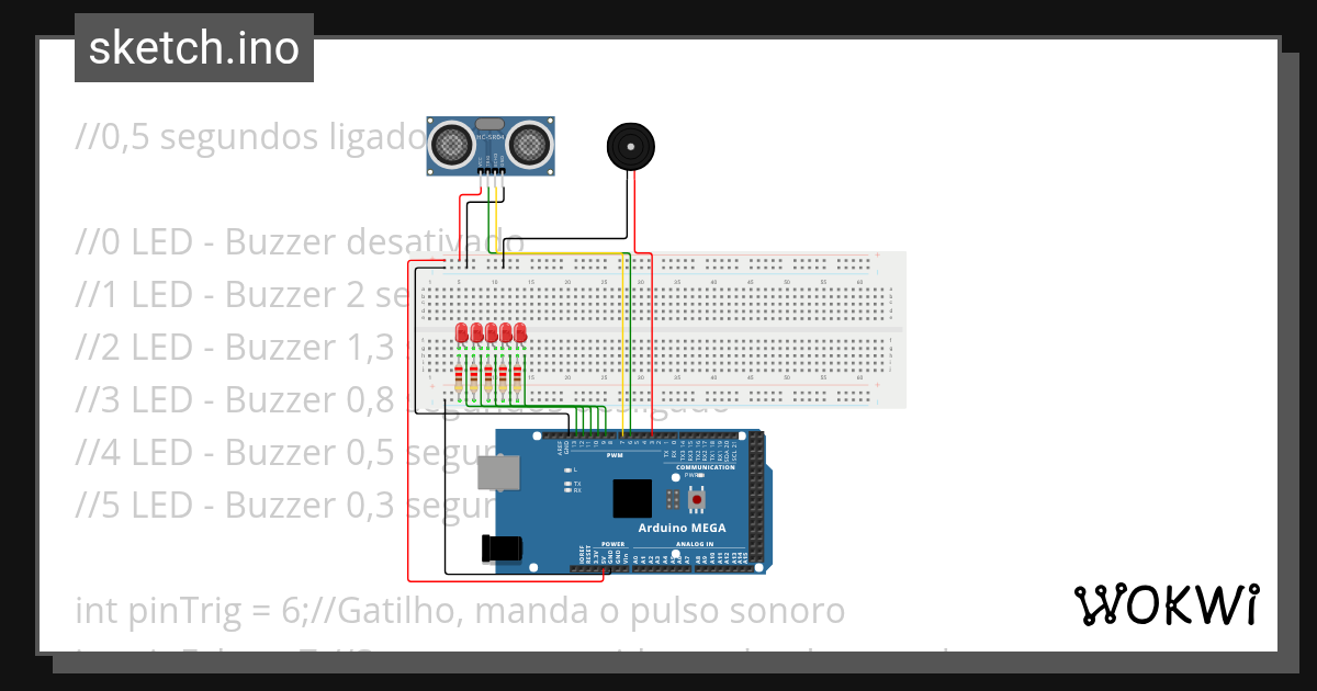 Hc Sr04 E Buzzer Aula 07 Wokwi Esp32 Stm32 Arduino Simulator