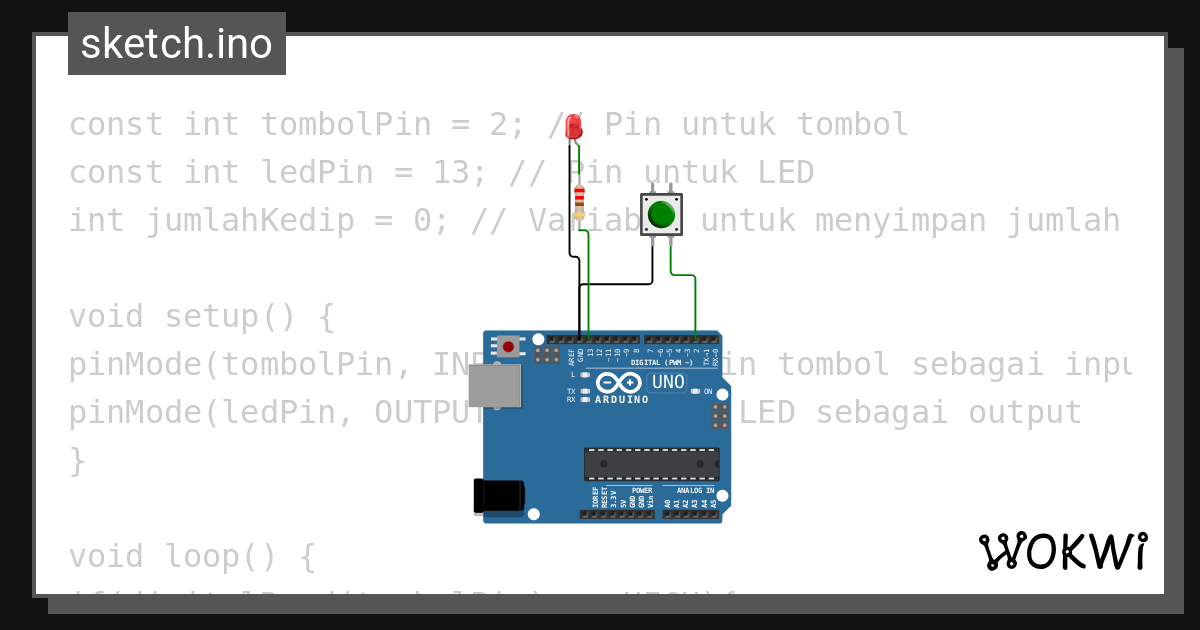 Tugas Tombol Dan Led Farhilatun Naila Wokwi Esp32 Stm32 Arduino 0756