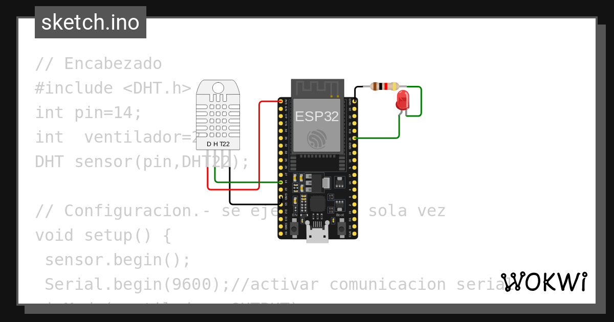 Programa Temperatura Wokwi Esp32 Stm32 Arduino Simulator 4996