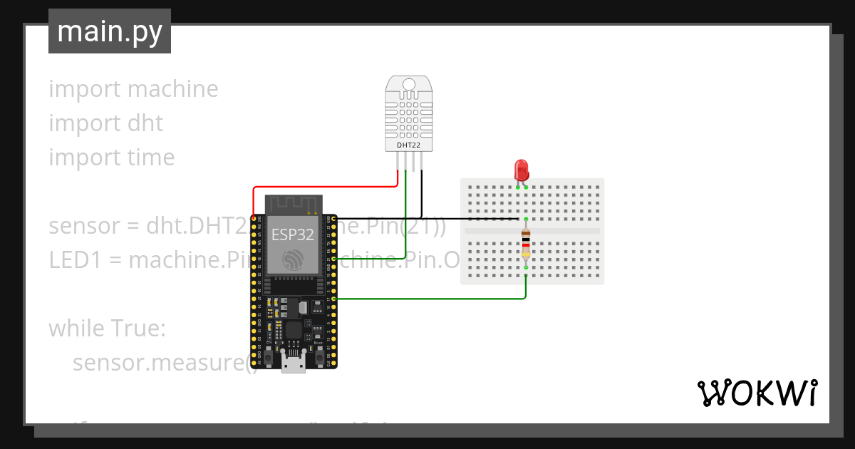 Sensor de Temperatura - Wokwi ESP32, STM32, Arduino Simulator