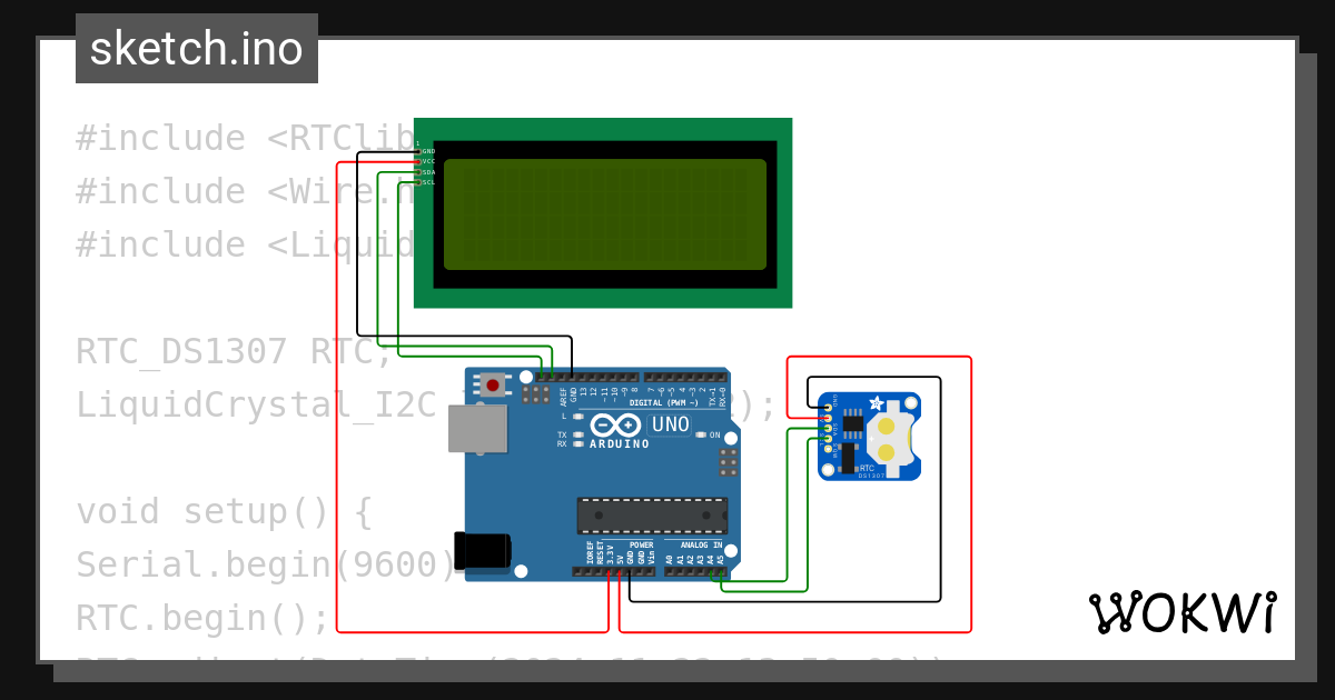 Jam Digital Running Textzaenal Abidin Al Mubaroq Xiic Wokwi Esp32 Stm32 Arduino Simulator 6667