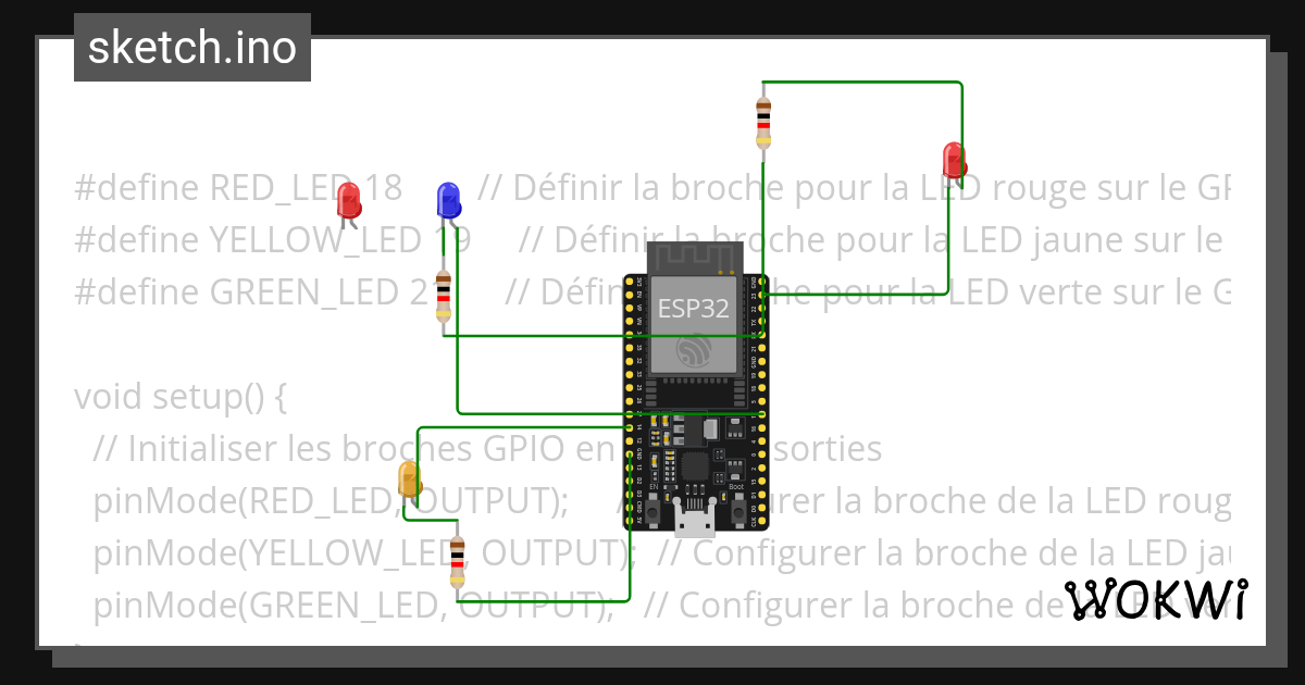 projet 4 - Wokwi ESP32, STM32, Arduino Simulator