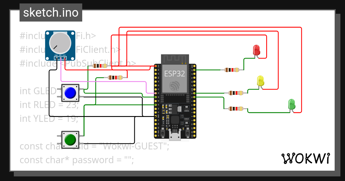 Lab 5 Receive From My Phone - Wokwi ESP32, STM32, Arduino Simulator