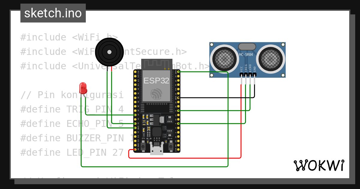 Mikrokontroler Wokwi Esp32 Stm32 Arduino Simulator 