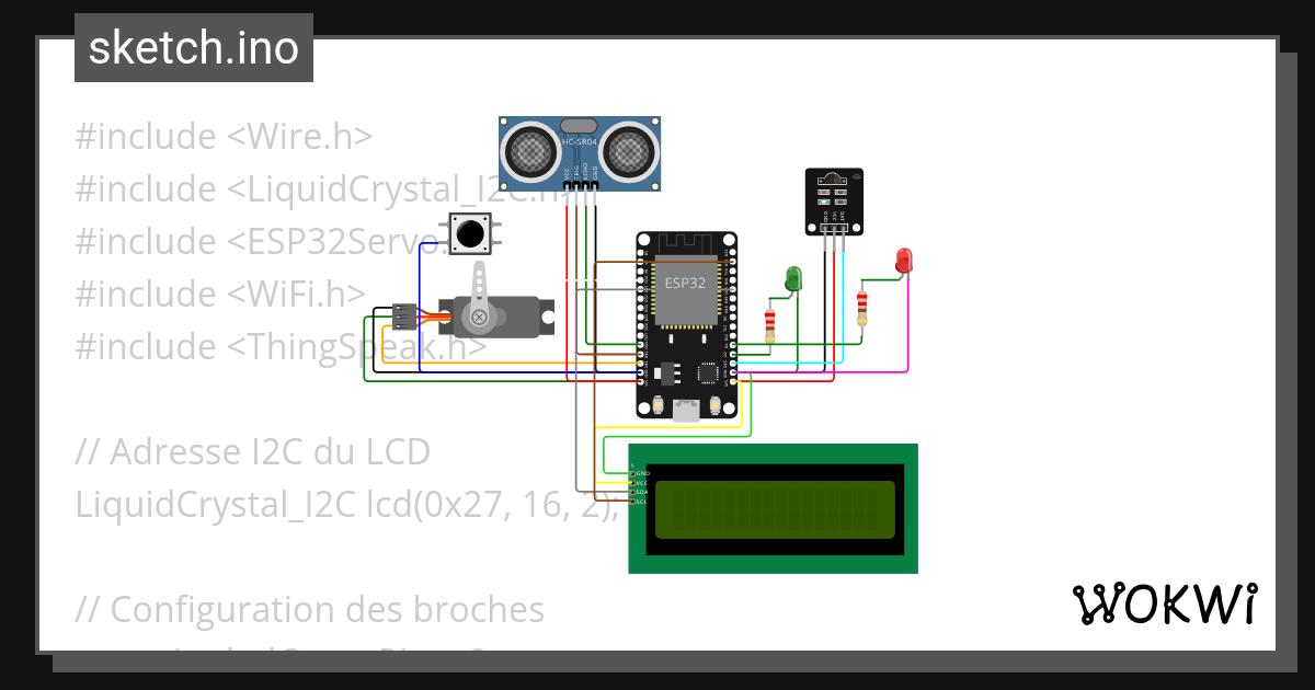 parking V2 - Wokwi ESP32, STM32, Arduino Simulator