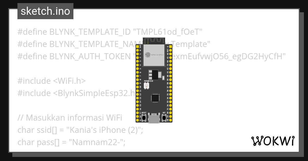 Fan Project using ESP32 and BLYNK Copy - Wokwi ESP32, STM32, Arduino Simulator