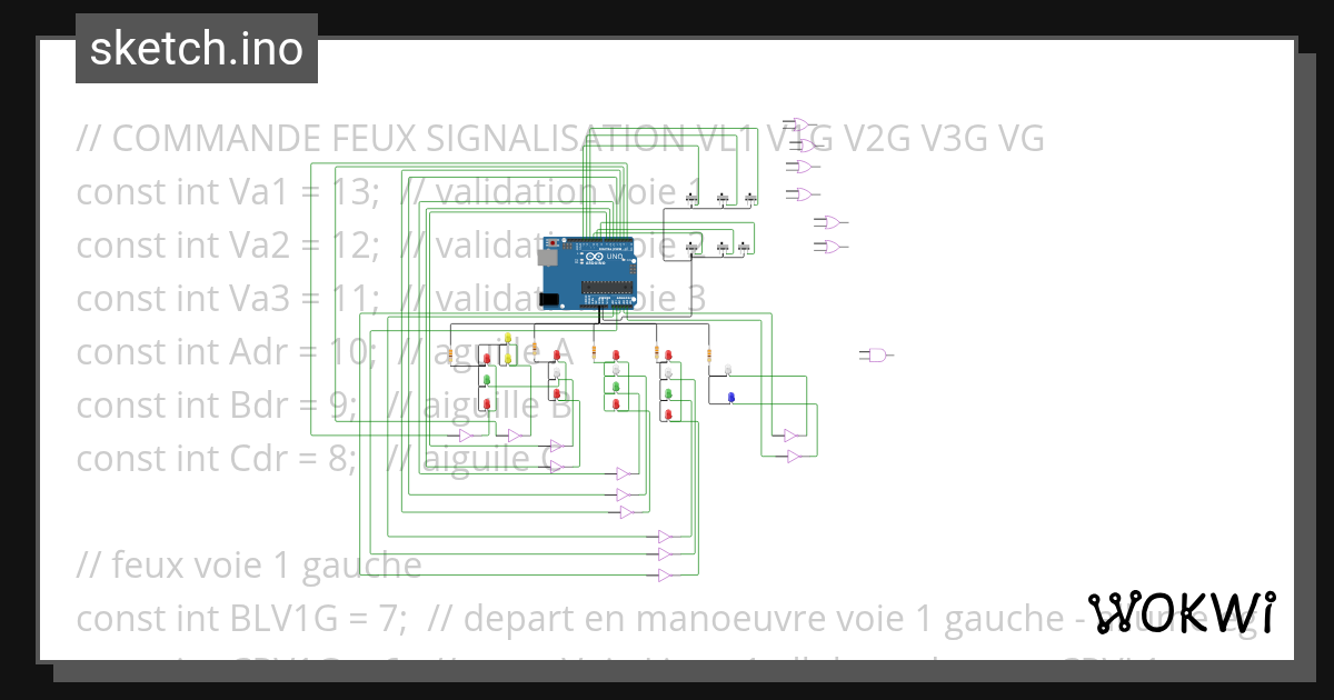 VL1-V1G-V2G-V3G-ULN2800 - Wokwi ESP32, STM32, Arduino Simulator