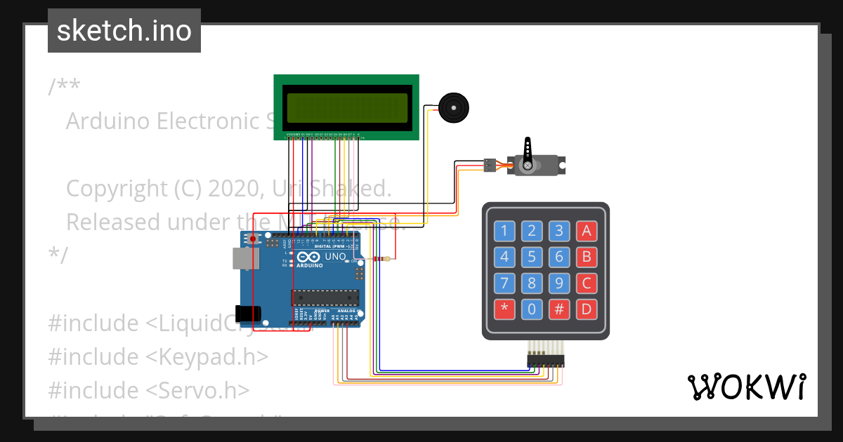 E-Safe - Wokwi ESP32, STM32, Arduino Simulator
