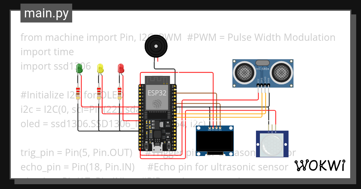 ZOO ANIMAL MOVEMENT DETECTION & ALERT SYSTEM - Wokwi ESP32, STM32, Arduino Simulator