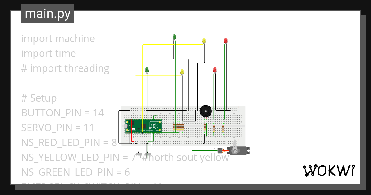 TRAFIC LIGHT PART 4 - Wokwi ESP32, STM32, Arduino Simulator