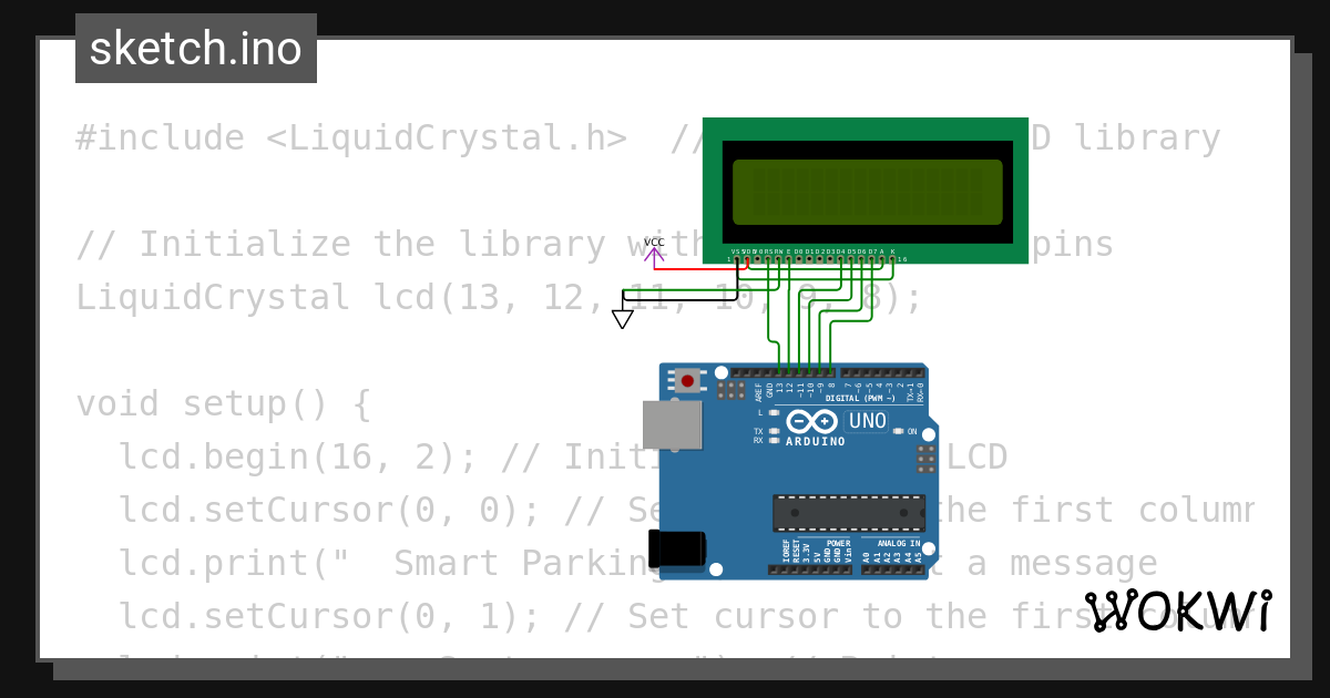 Car Parking Wokwi Esp32 Stm32 Arduino Simulator 8946