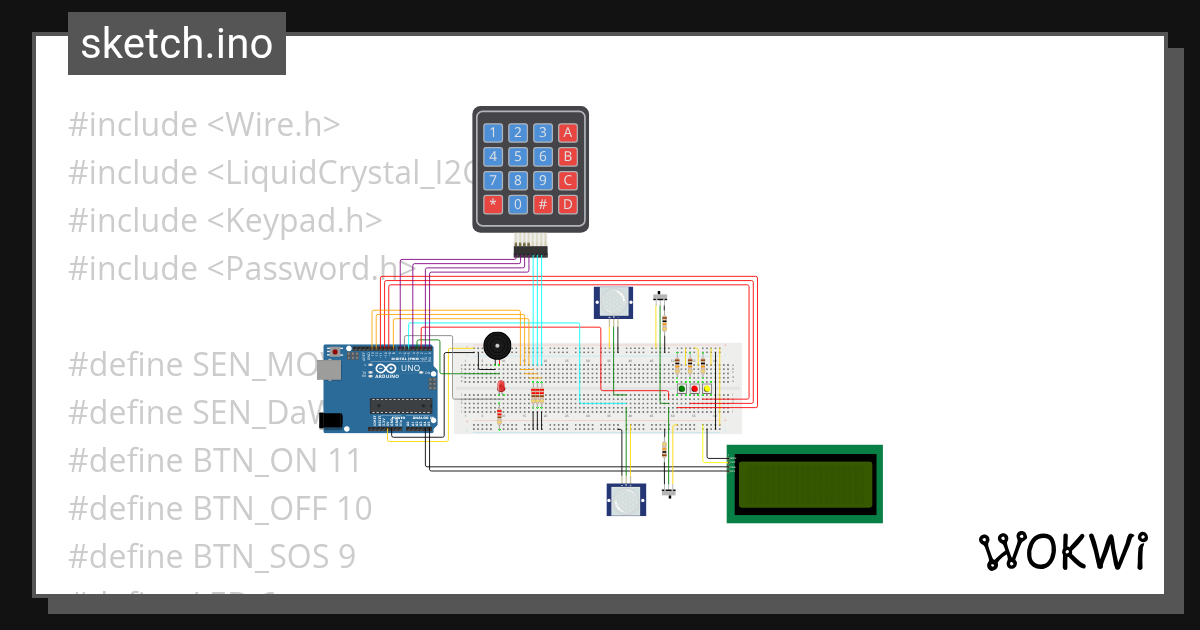Alarme medonho - Andrade e Eron - Wokwi ESP32, STM32, Arduino Simulator