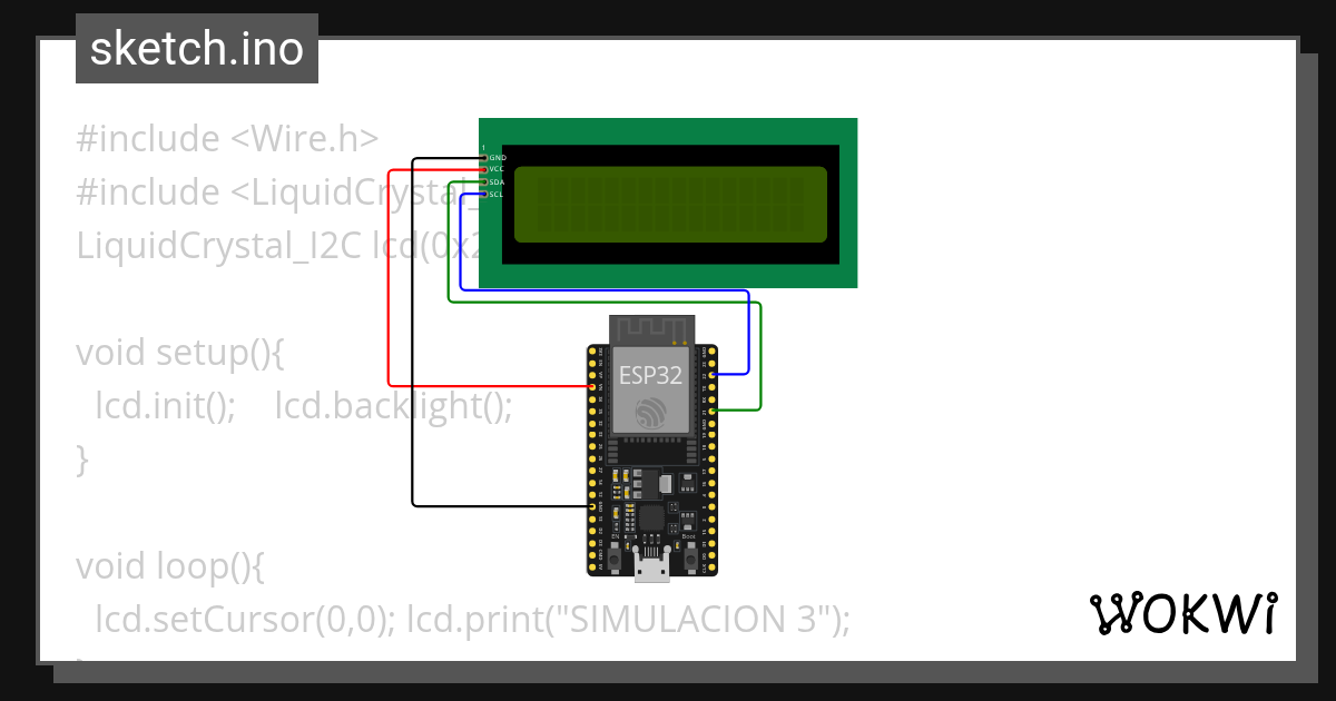 simulacion 4 - Wokwi ESP32, STM32, Arduino Simulator