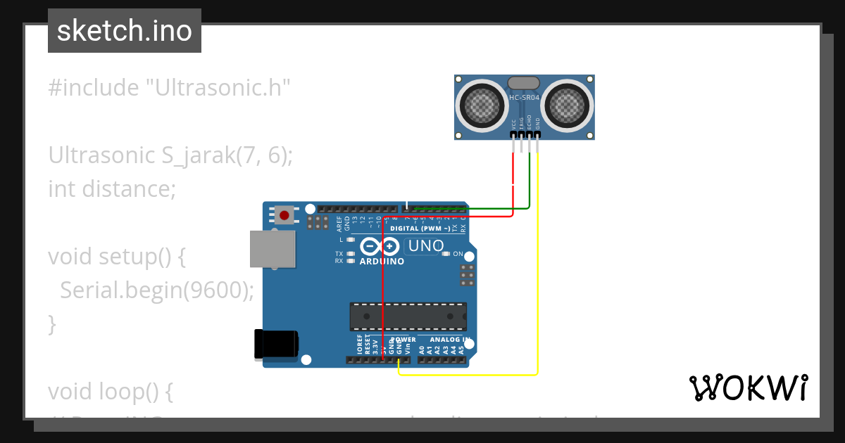 jarak - Wokwi ESP32, STM32, Arduino Simulator