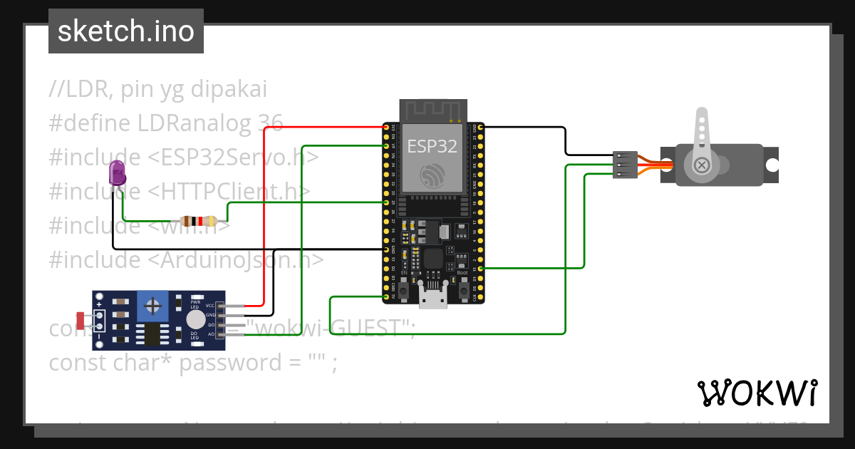 simulasi 4 - Wokwi ESP32, STM32, Arduino Simulator