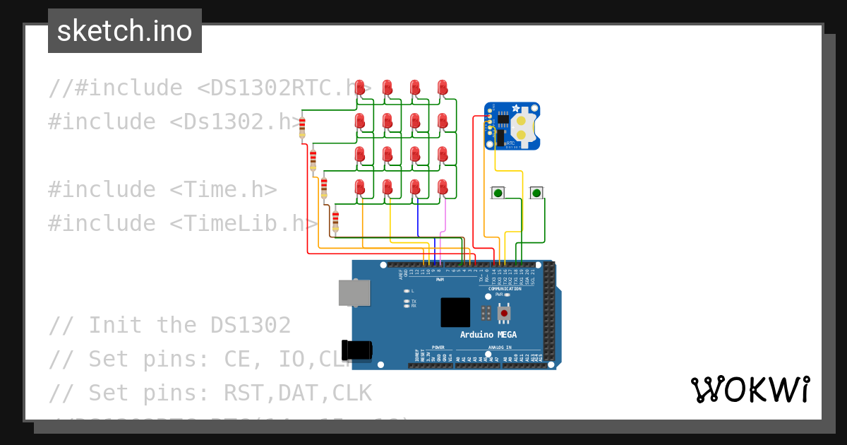 Binaryclock Wokwi Esp32 Stm32 Arduino Simulator 2415