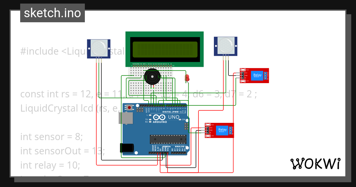 Crowd Counter Wokwi Esp32 Stm32 Arduino Simulator 1362