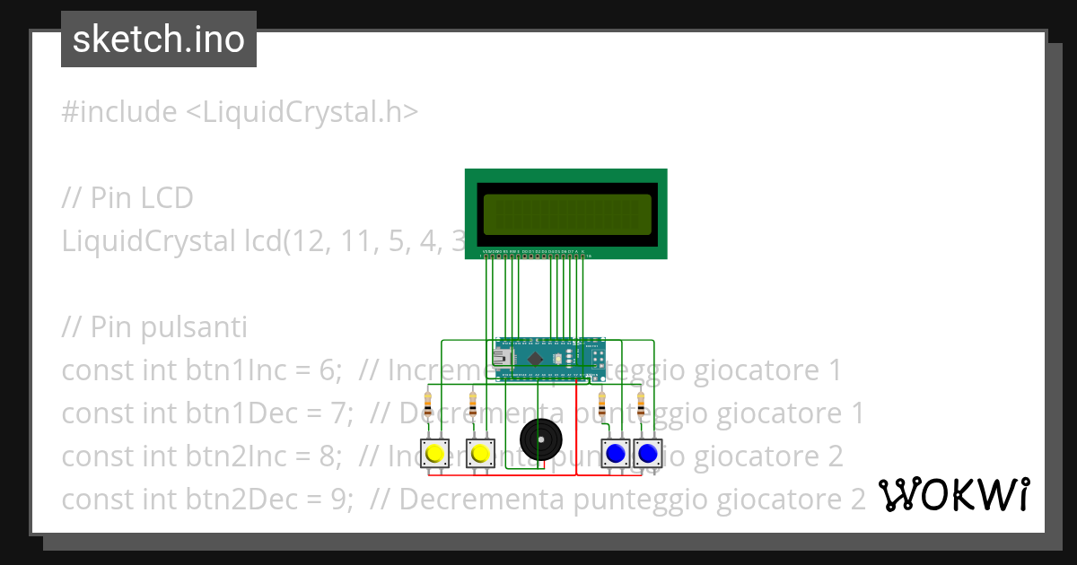 contatore tennis ChatGPT - Wokwi ESP32, STM32, Arduino Simulator