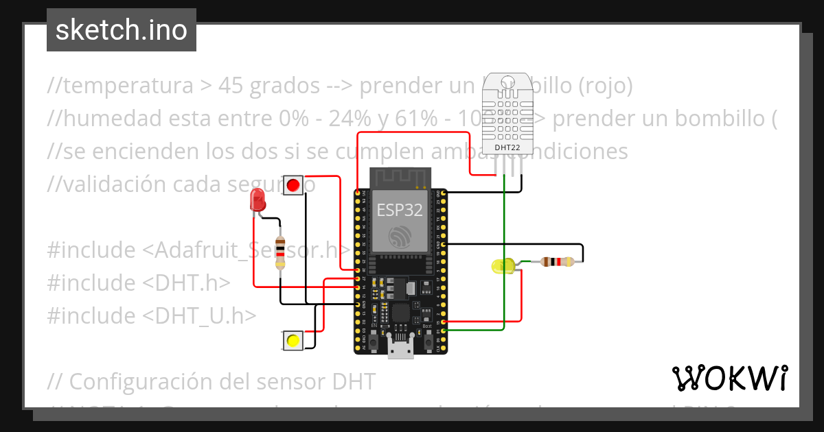 Actividad Uno - Wokwi ESP32, STM32, Arduino Simulator