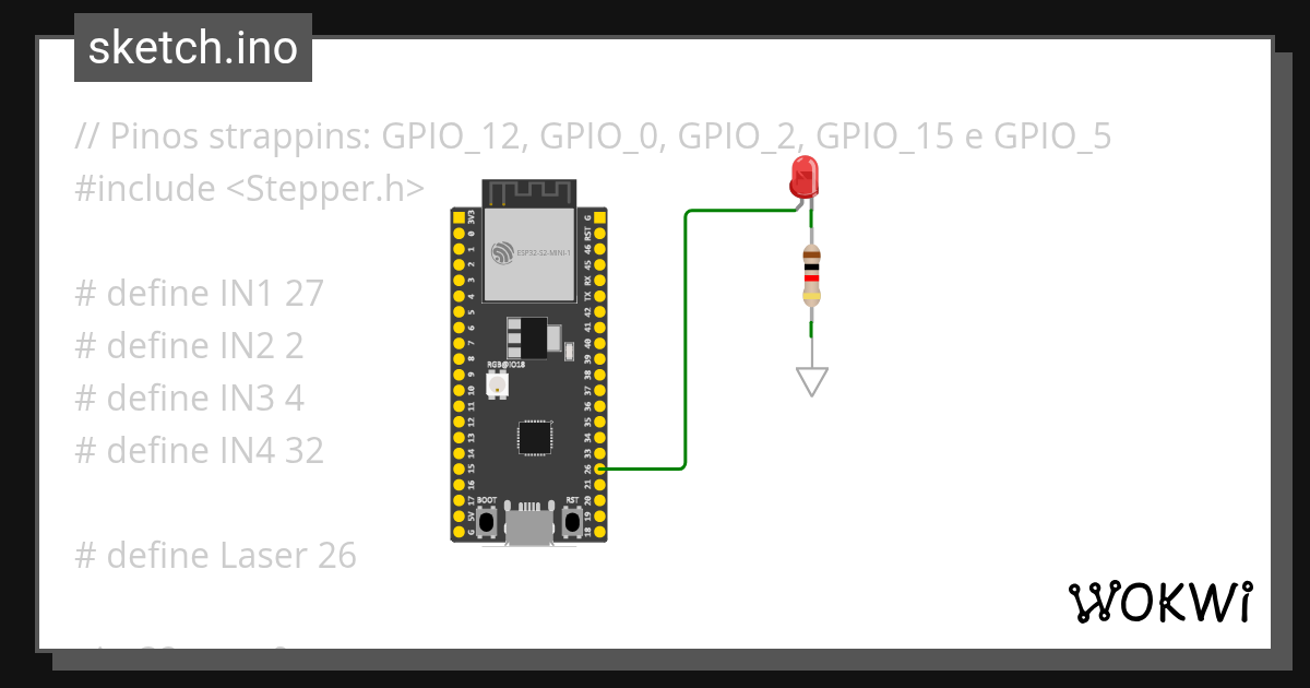 Teste Wokwi Esp32 Stm32 Arduino Simulator 