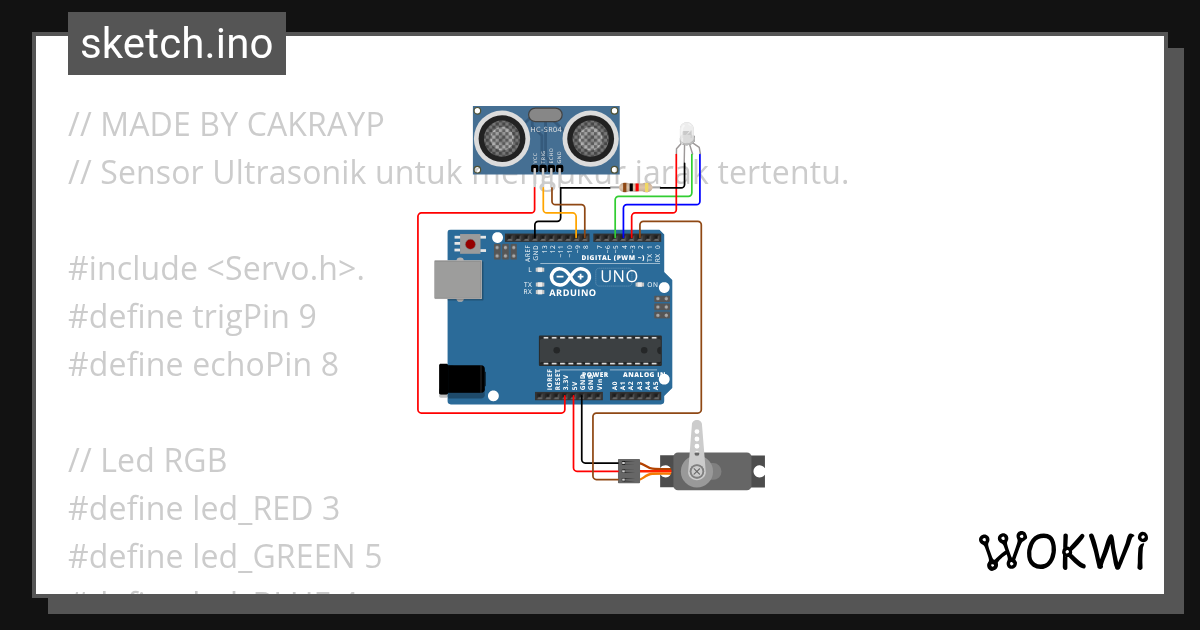 Ultrasonic Distance - Wokwi ESP32, STM32, Arduino Simulator