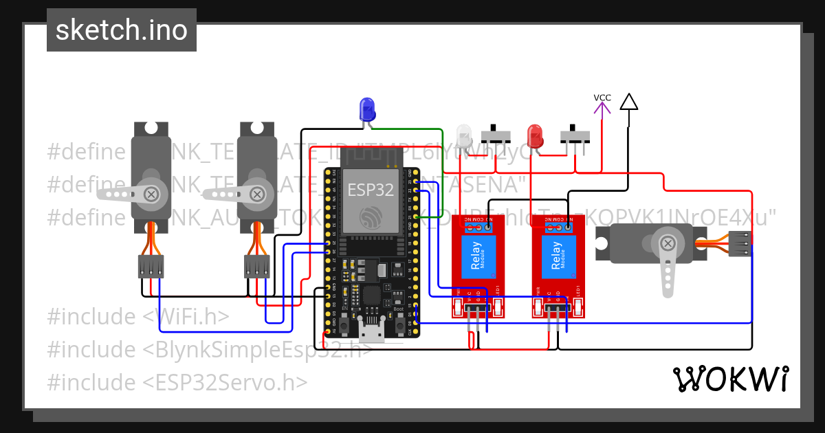 BLYNK - Wokwi ESP32, STM32, Arduino Simulator