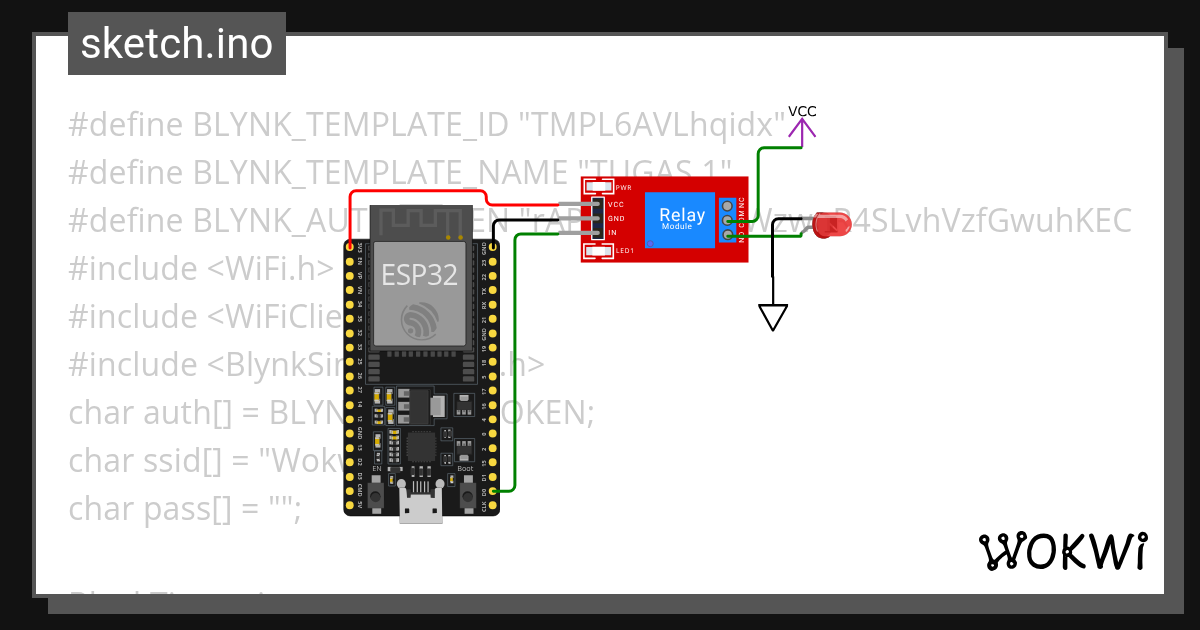 TUGAS 1 - Wokwi ESP32, STM32, Arduino Simulator TUGAS 1 - Wokwi ESP32, STM32, Arduino Simulator
