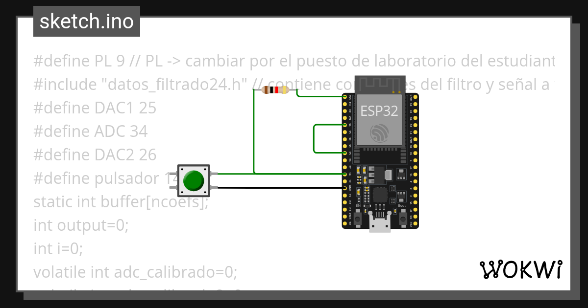 DAC/ADC - Wokwi ESP32, STM32, Arduino Simulator