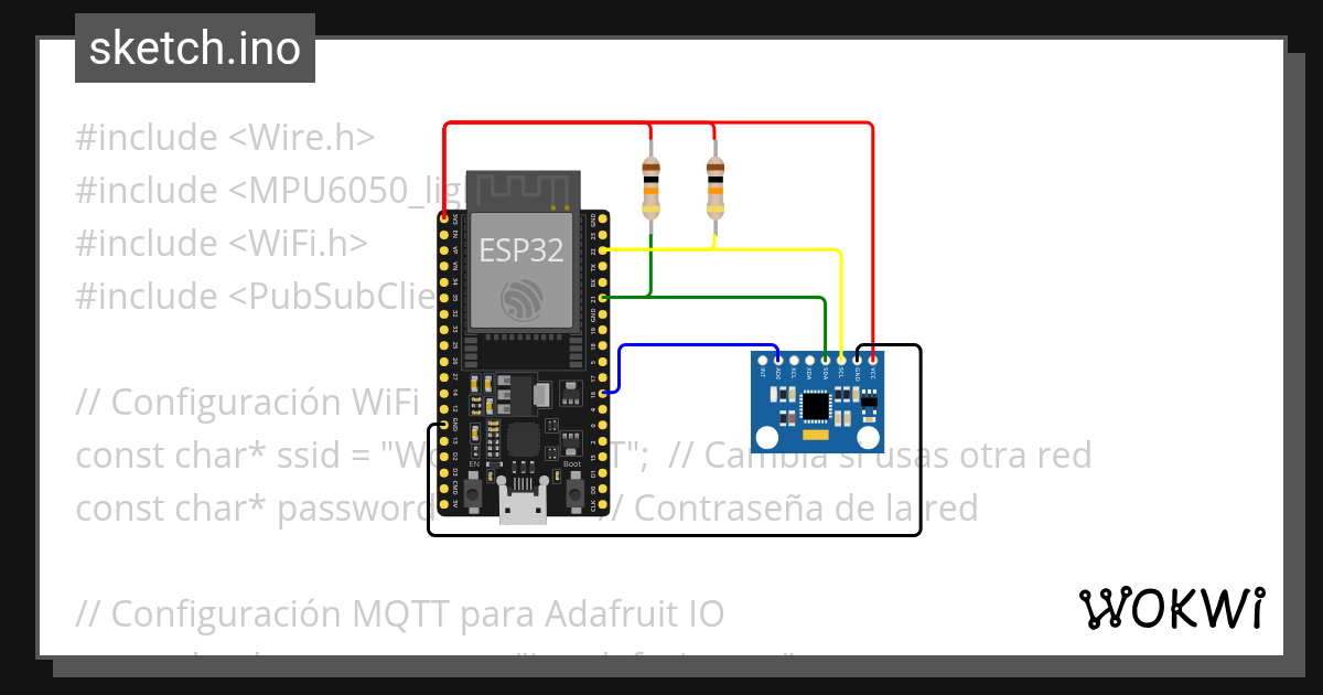 Actividad 2 Sensor - Wokwi ESP32, STM32, Arduino Simulator