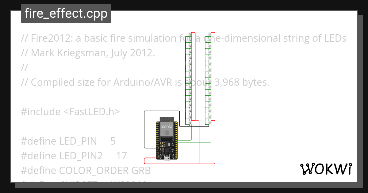 fire - Wokwi ESP32, STM32, Arduino Simulator