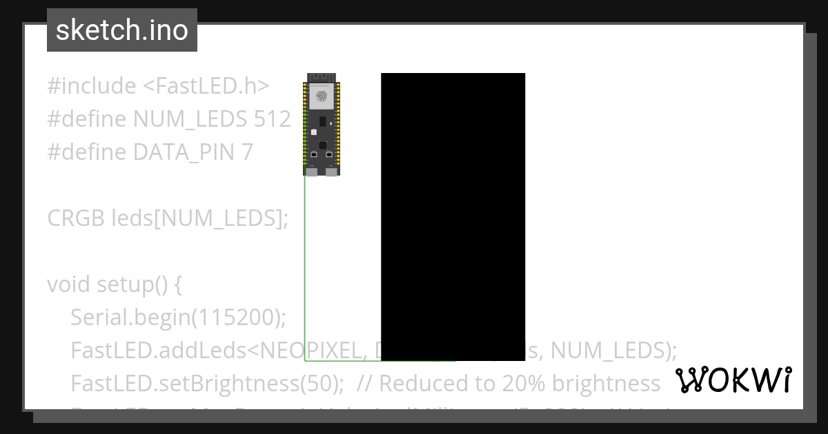 FastLED - Wokwi ESP32, STM32, Arduino Simulator FastLED - Wokwi ESP32, STM32, Arduino Simulator